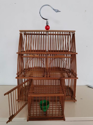 New 6-Door Bambo Birdcage Repeating Trap Cage for Birds Catch Birds ...