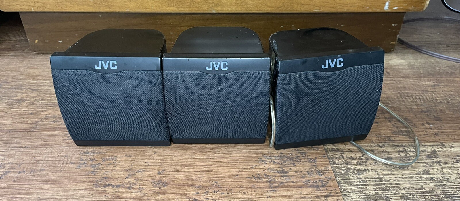 (3) - JVC SP-XSA380 Black Satellite Speakers Wall Or Desktop Mounted ...