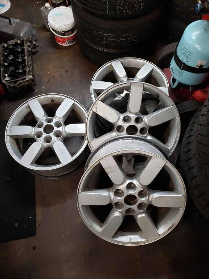 SAAB 09595629 9-7X RIM WHEEL 18X8 - 6 SPOKE ALLOY SCUFFS 9595630 8Jx18 ...