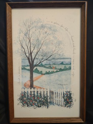 D. Morgan Vintage Art Print of Water Color “First a Dream” 1990 | eBay