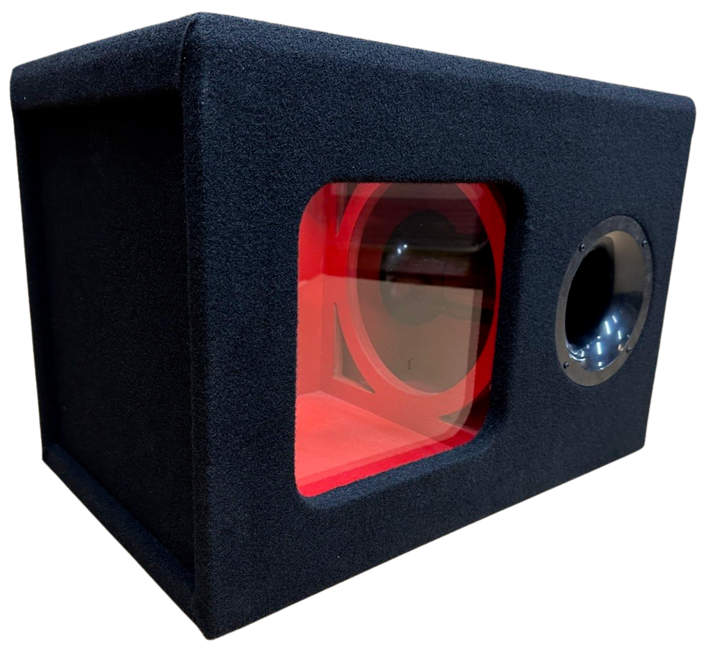 Custom Ported Sub Box Enclosure for 1 12" Skar Audio EVL EVL-12 ~ RED ...