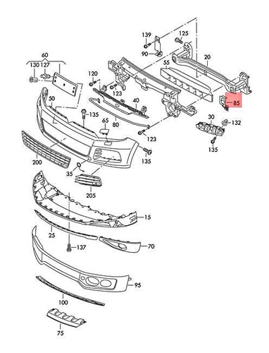 Genuine VW Touareg 7P5 Adjustment Part Left Front 7P6807879B | eBay