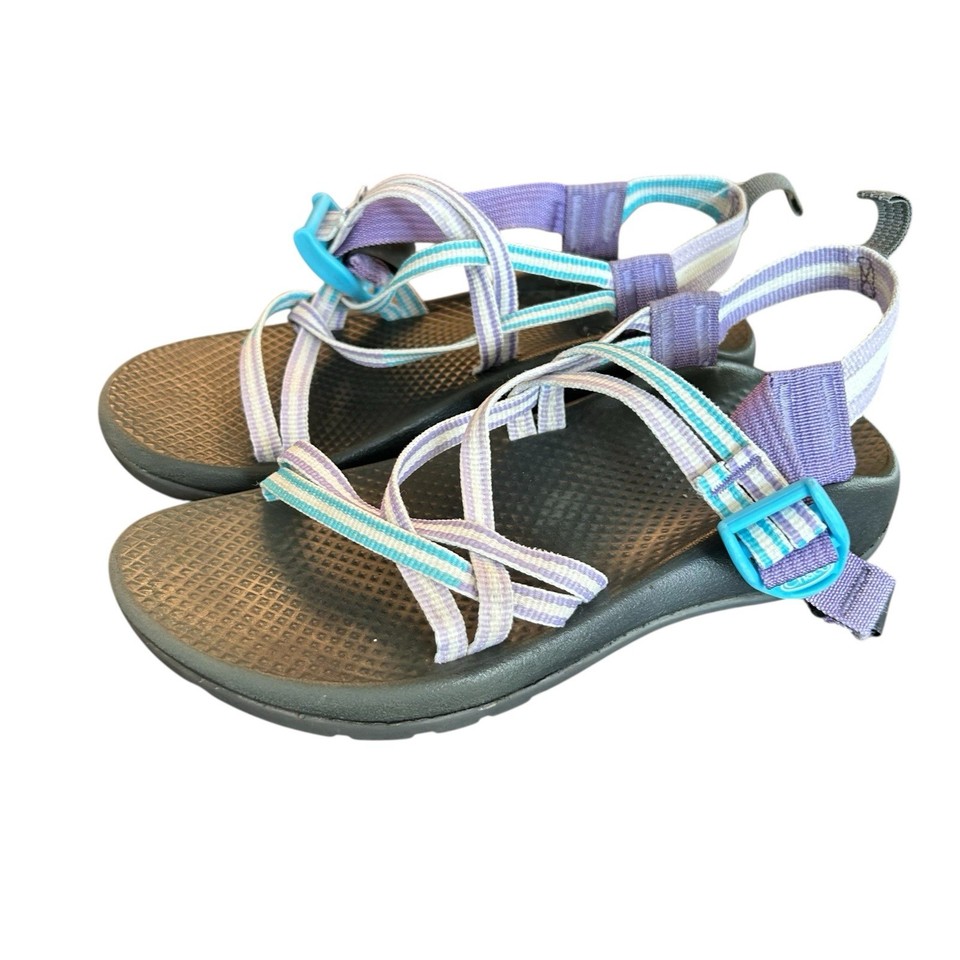 Chaco Sandals Size 4 ZX/1 EcoTread Sandal Big Kid Vary Purple Rose ...