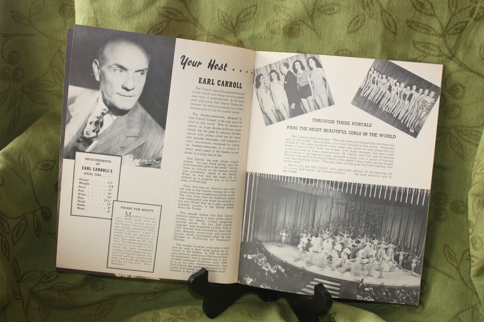 LOU COSTELLO Signed LARGE Autograph Earl Carroll Hollywood Program PSA ...