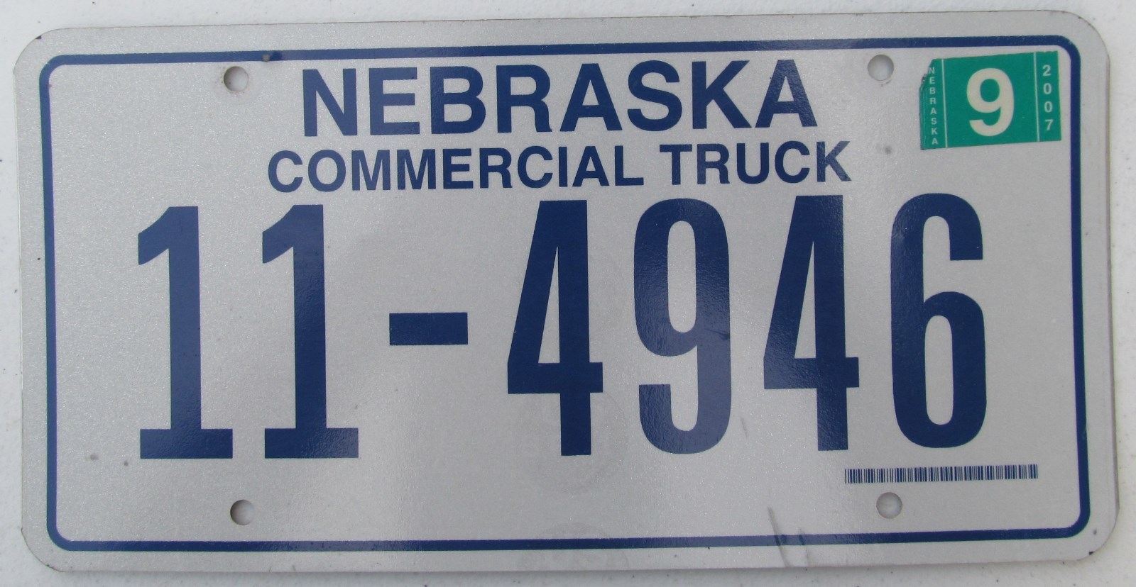 Nebraska 2007 OTOE COUNTY COMMERCIAL TRUCK License Plate # 11-4946 | eBay