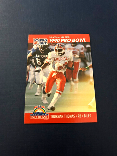 1990 Pro Set Football Thurman Thomas Pro Bowl #374 HOF Set Break NM | eBay