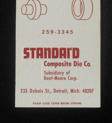 1970s Standard Composite Die Co. Forgings Kent-Moore Corp. Dubois St ...