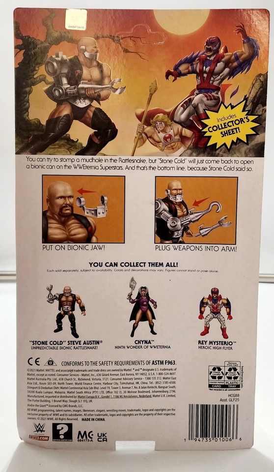 WWE Masters of the Universe Wave 8 Stone Cold Steve Austin Figure ...