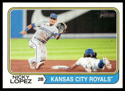 2023 Topps Heritage #236 Nicky Lopez Kansas City Royals | eBay