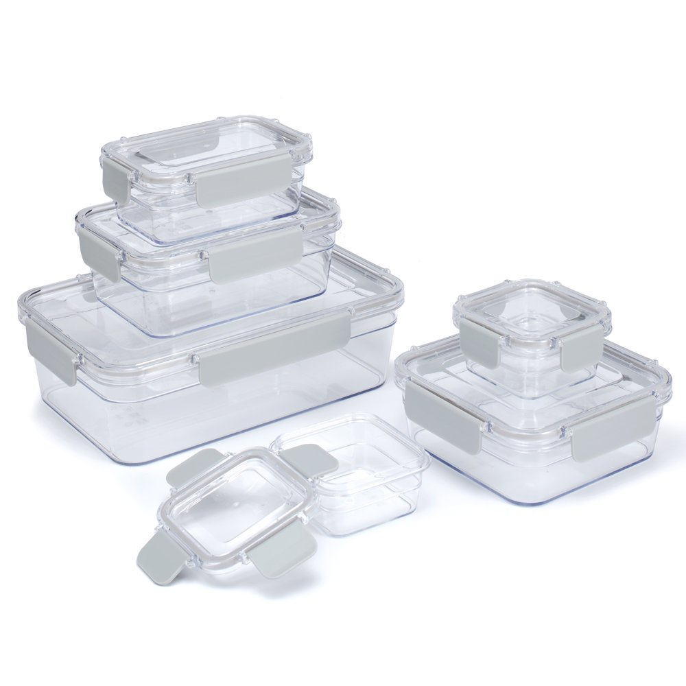 12 Piece Tritan Stain-Proof Food Storage Container Set | eBay