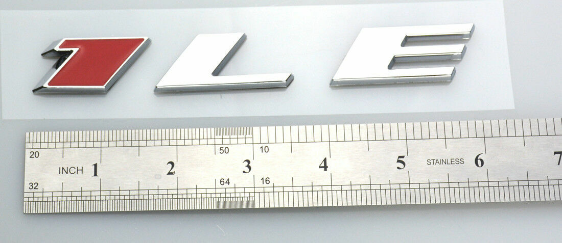 One Pc 1LE Emblem Badge Letter Rear Side for car Nameplate Chrome | eBay