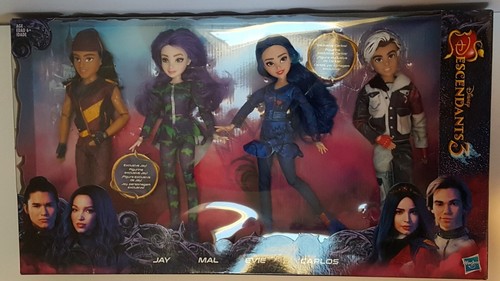 Disney Descendants 3 Isle of The Lost Set of 4 Dolls NEW Jay Evie Mal ...