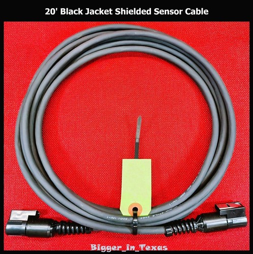 New! Hunter Wheel Alignment DSP Sensor Cable 20ft Shielded Black 38-784 ...