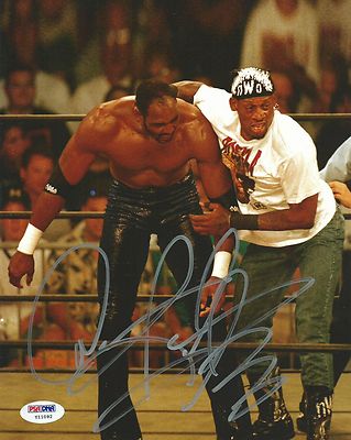 Dennis Rodman Signed WCW 8x10 Photo PSA/DNA COA Bulls Auto'd Karl ...