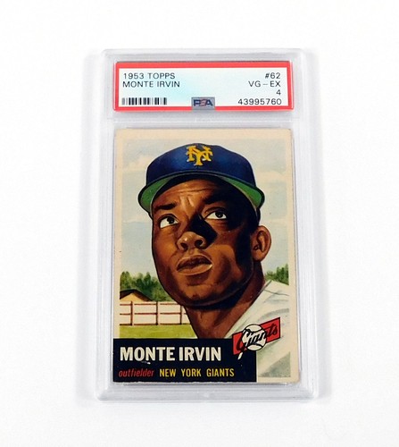 1953 Topps Baseball Monte Irvin #62 PSA 4 Vg-Ex | eBay