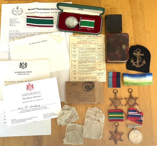 WW2 RN Royal Navy Pacific Atlantic Star Medal Group WRVS 10 Downing St ...