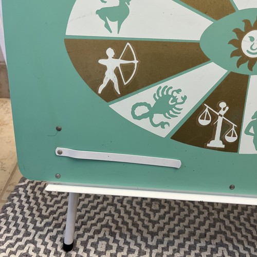 Teal Gold Horoscope Vintage Tilting Foldable Table Desk Breakfast Bed ...