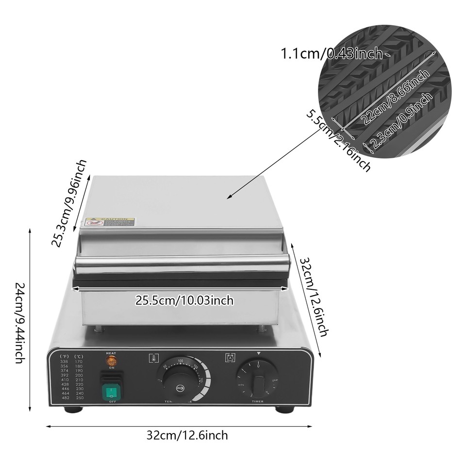 Electronic Commercial Electric Lolly Waffle Stick Baker Machine Waffle ...