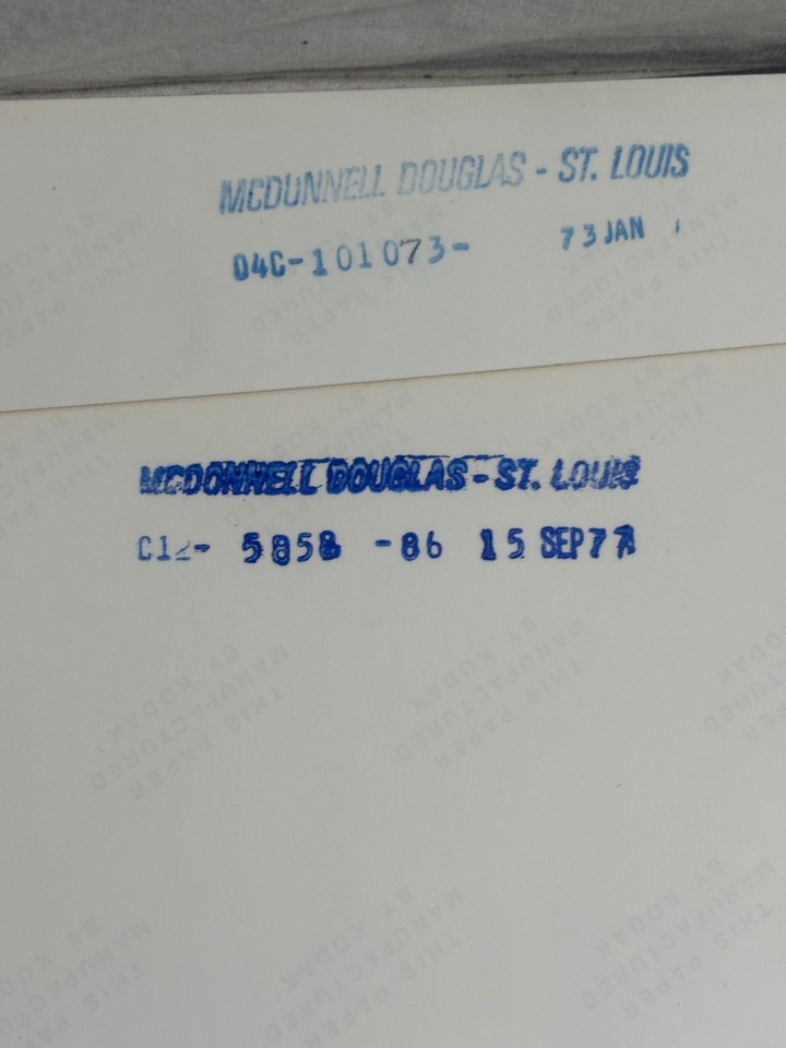 Lot 2 McDonnell Douglas TYPE 1 Photo CANADA F-101 VooDoo & F3H DEMON ...