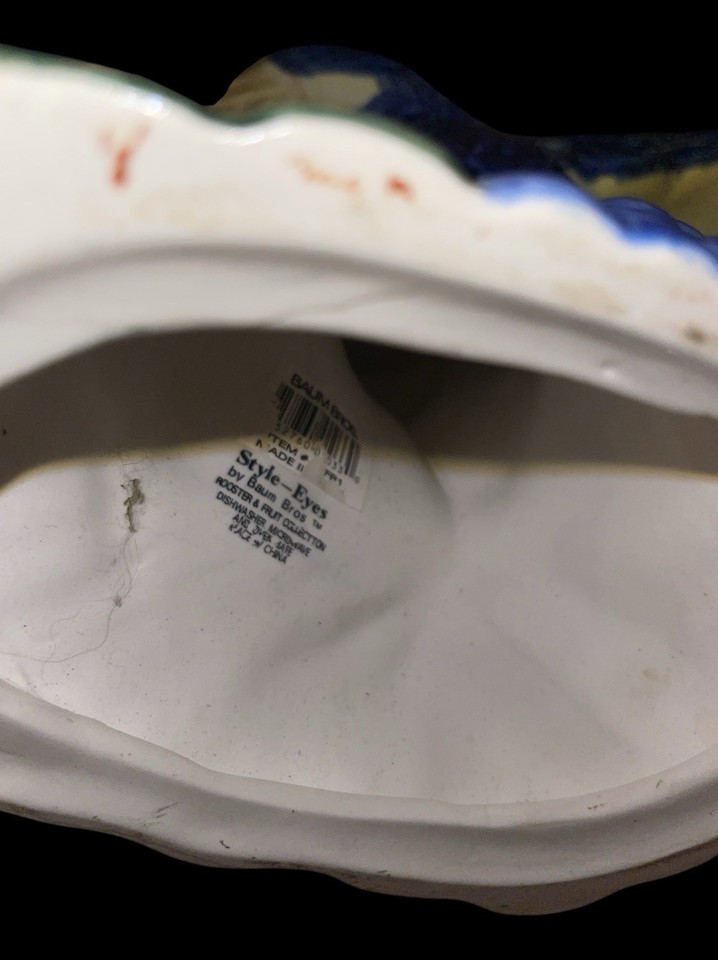 Baum Brothers 3” Rooster Vibrant Colors Ceramics Farmhouse Decor | eBay UK