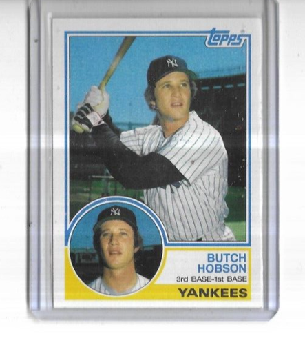 1983 Topps #652 Butch Hobson New York Yankees | eBay