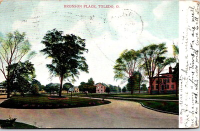 OH Toledo, Bronson Place, Houses, UDB Posted 1910, Made in Germany | eBay