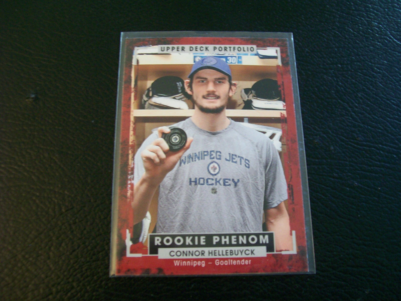 2015/16 Upper Deck Portfolio Connor Hellebuyck Rookie Phenom Card | eBay