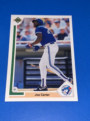 1991 Upper Deck Joe Carter Baseball Card #765 Toronto Blue Jays Set ...