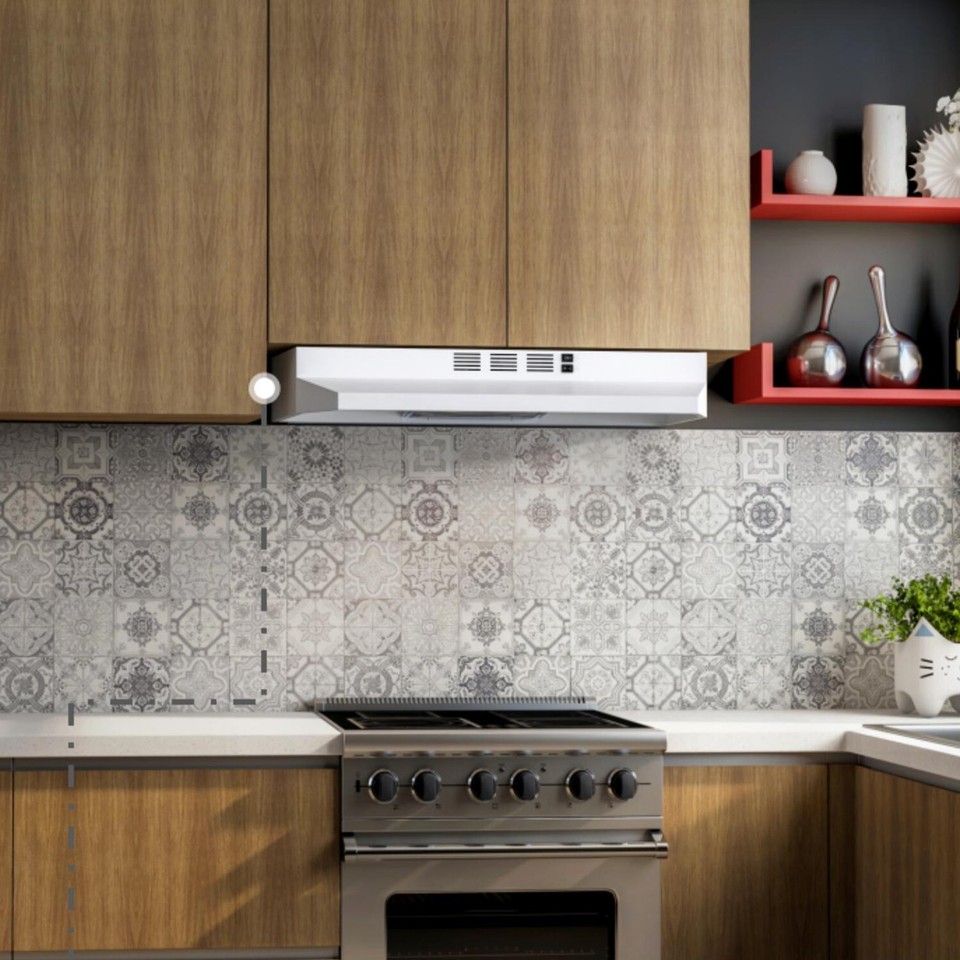 24/30/36in Under Cabinet Range Hood 230-280CFM Ducted/Ductless Kitchen ...