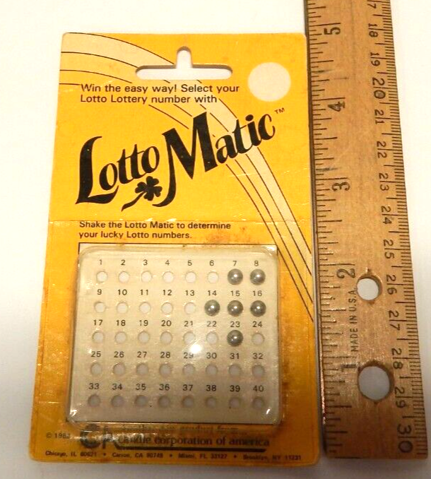 Vintage Lotto Matic Lottery Number Picker 1983 | eBay