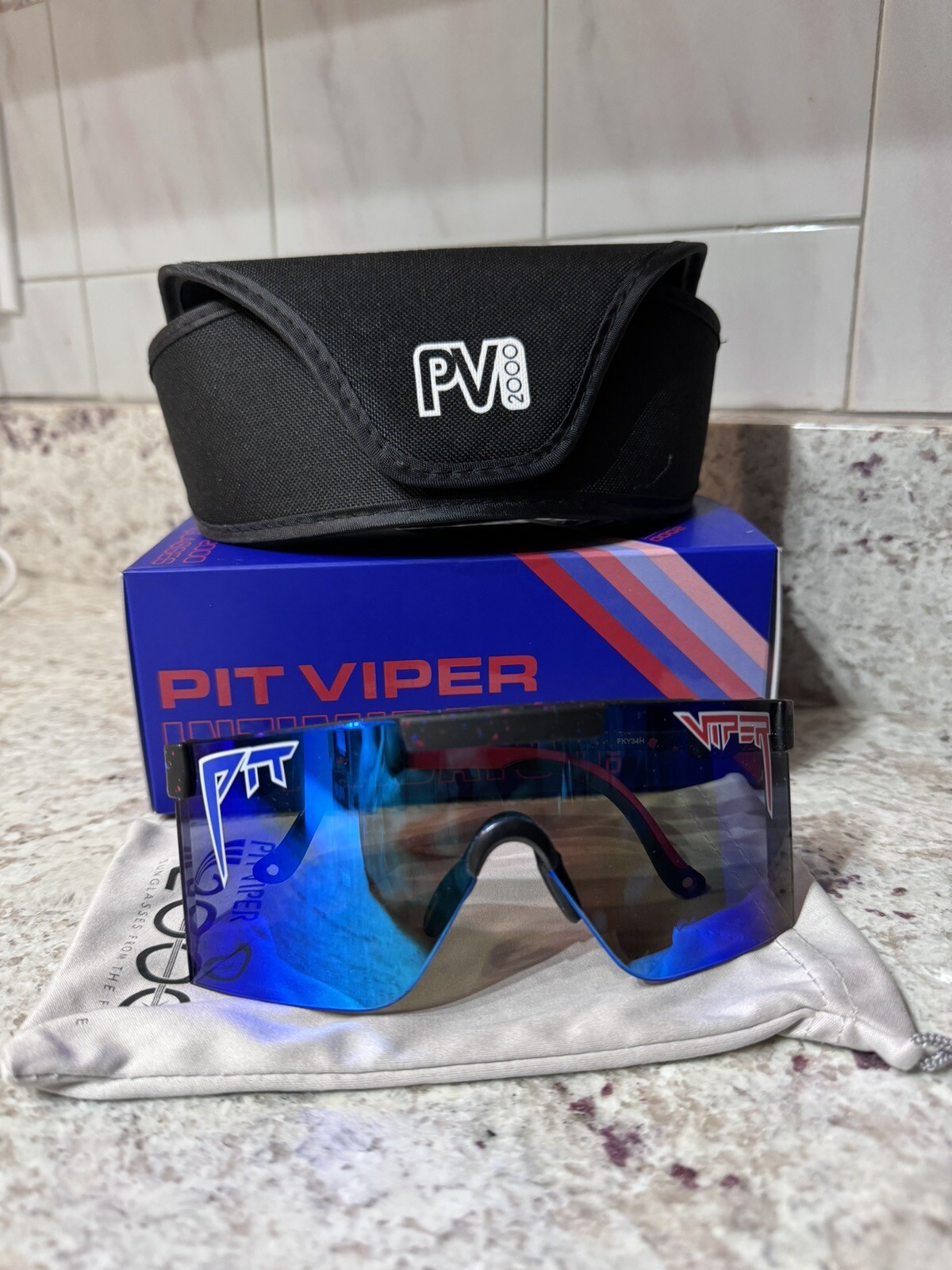 New Pit Viper 2000s The Peacekeeper sunglasses safety… - Gem