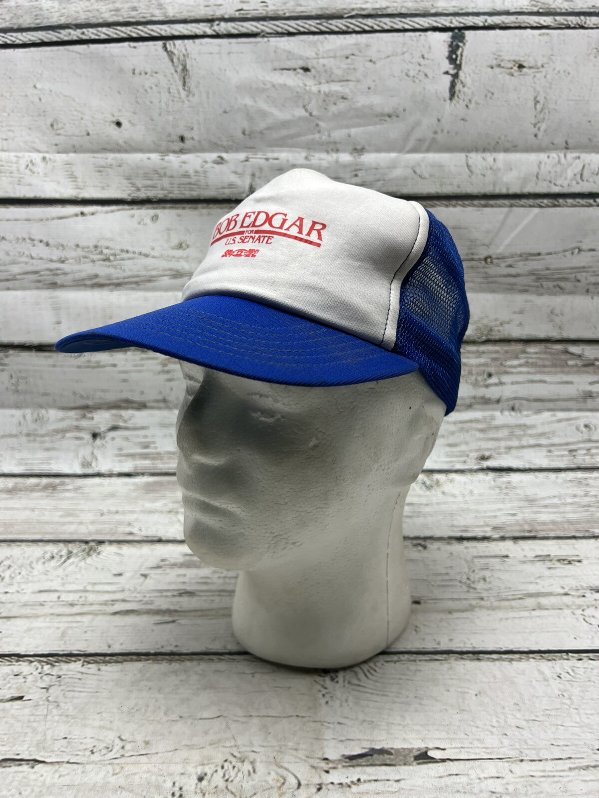 VTG Bob Edgar For U.S. Senate Political Mesh Snapback Trucker Hat Cap ...