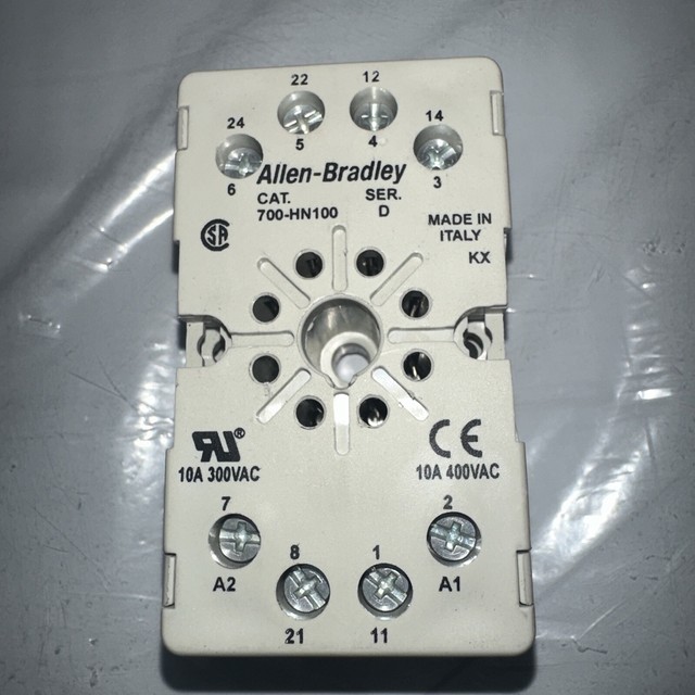 700-hn100 Ser D Allen Bradley 10a 8 Pin Socket for Relay (new) for sale ...