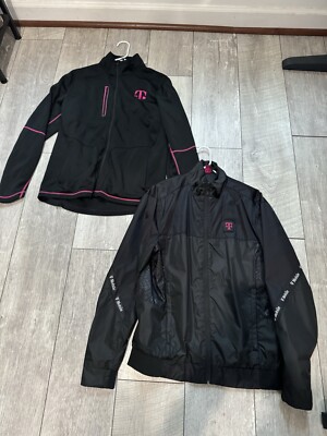 T-Mobile Uniform Jacket Fleece Black Pink Men Size M Medium | eBay