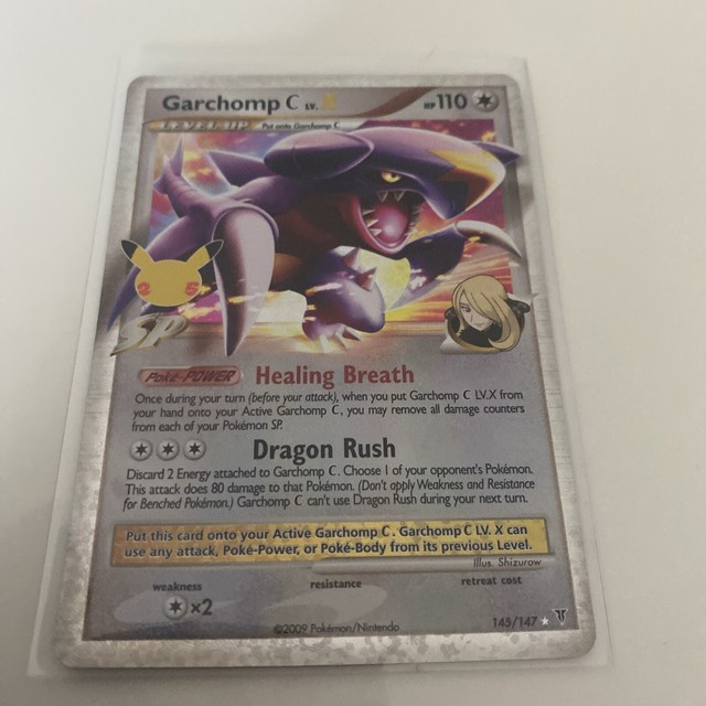 Pokémon TCG Garchomp C LV.X Celebrations: Classic Collection 145/147 ...
