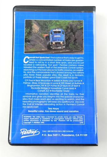 Train VHS Tape CR Conrail HOT SPOTS EAST Bear Mountain - State Line ...