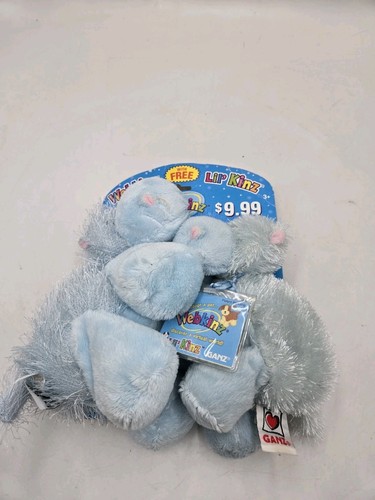 GANZ Webkinz & Lil Kinz Blue Hippo Plush 2 Pack Stuffed Animal New ...