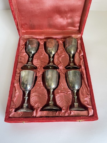 Set of 6 Silver Plated Small Goblets - Unbranded | eBay