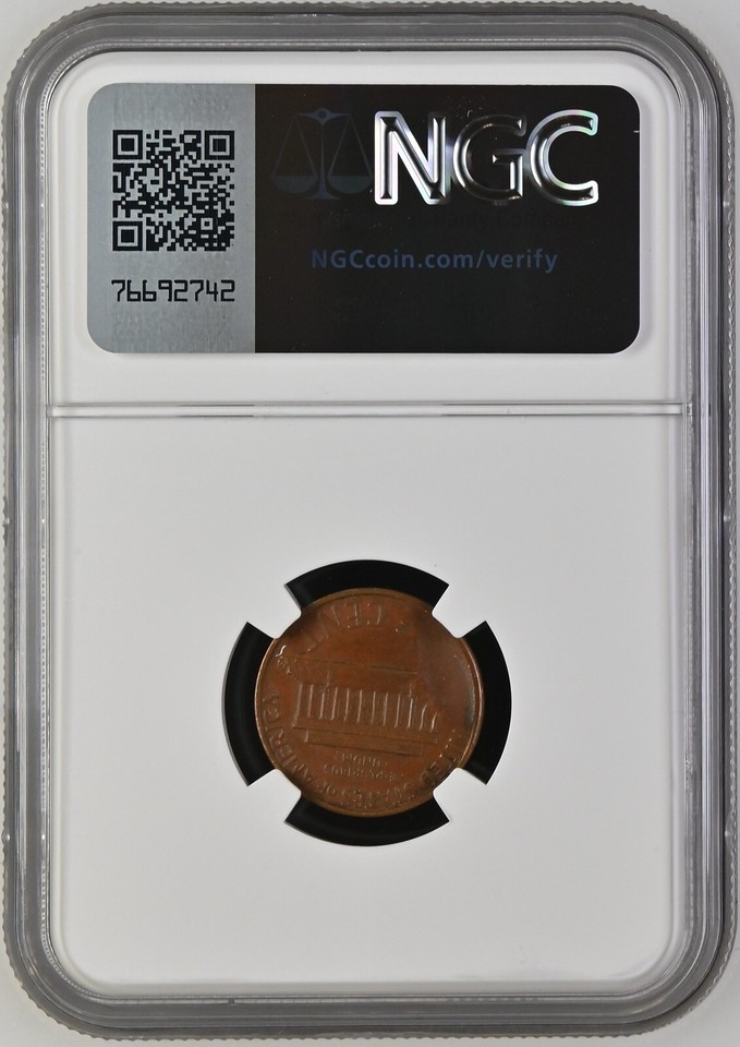 1975 D Lincoln Cent NGC AU58BN CUD Obverse Die Break Coin 1C Mint Error ...