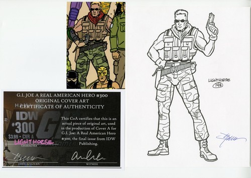 GI JOE #300 LIGHTHORSE #148 ORIGINAL COVER ART IDW by JAMIE SULLIVAN ...