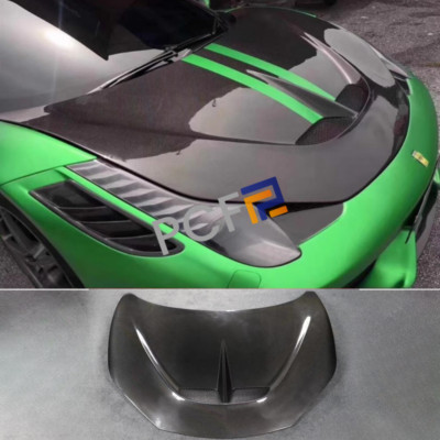 For Ferrari 458 Real Carbon SP style Front Hood Vented Bonnet Cover ...