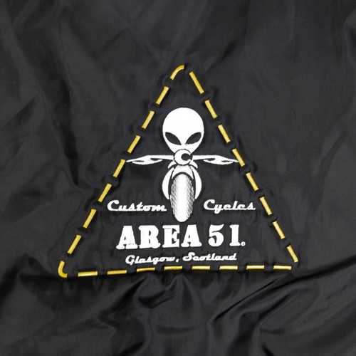 Motorcycle Jacket Adult Small Black Area 51 Custom Cycles Glasgow ...