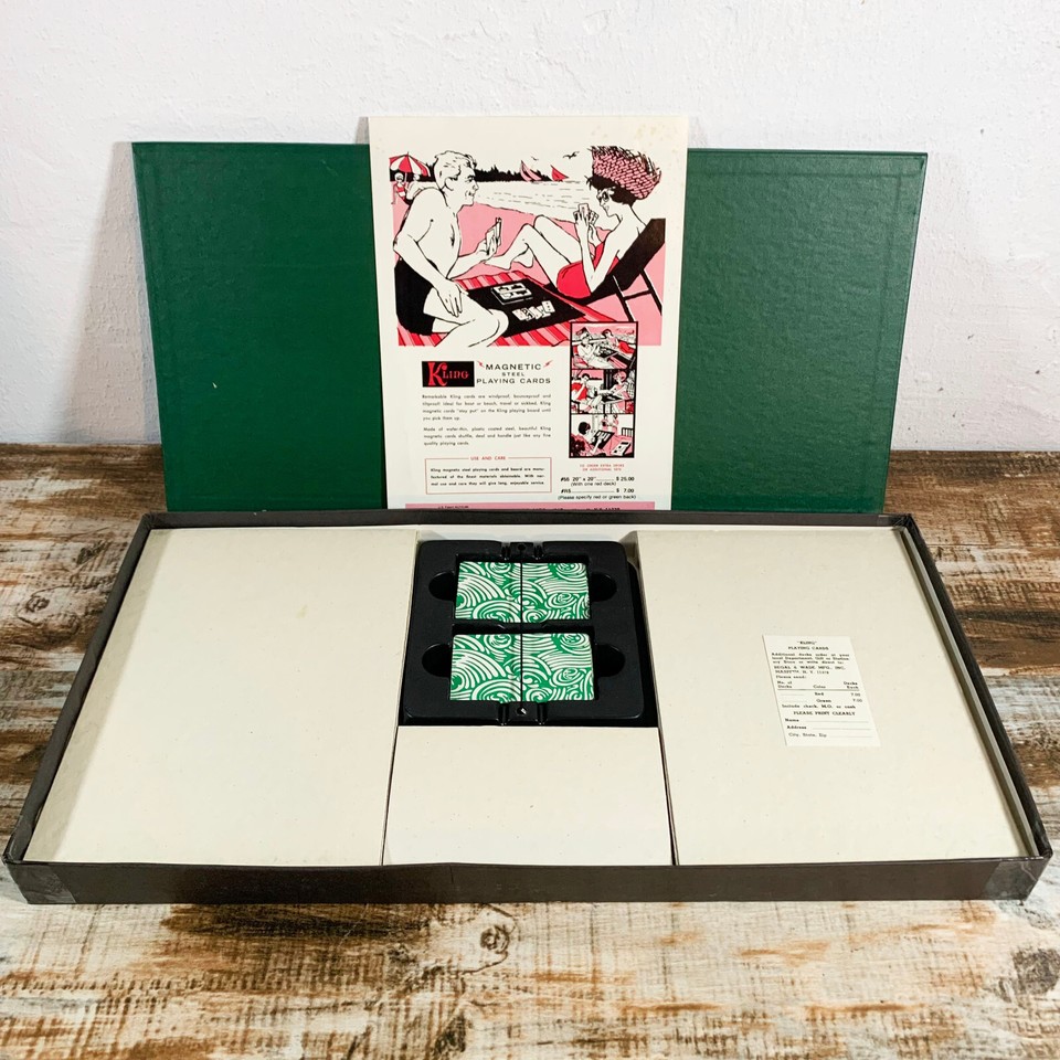 Kling Magnetic Steel Playing Cards Deluxe Model #55 Windproof 2 ...