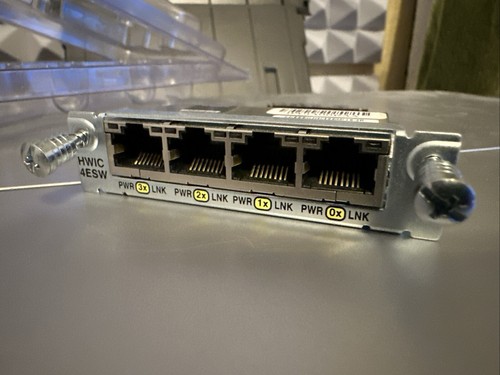 CISCO HWIC-4ESW 4 Port FE EtherSwitch Interface Card 2800 3800 2900 ...