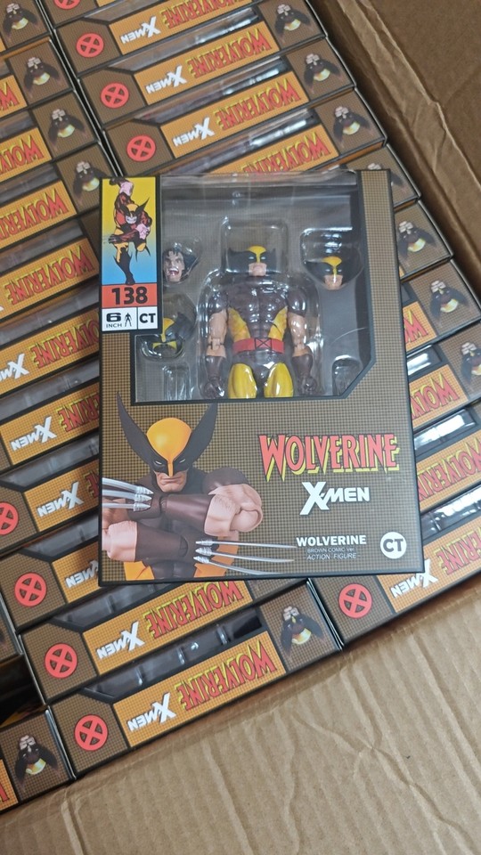 In Stock CT Toys MAF138 X-MEN Wolverine Action Figure COMIC Brown Suit ...