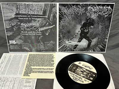 Exhumed / Pale Existence split 7" death metal grind doom 625 impaled ...