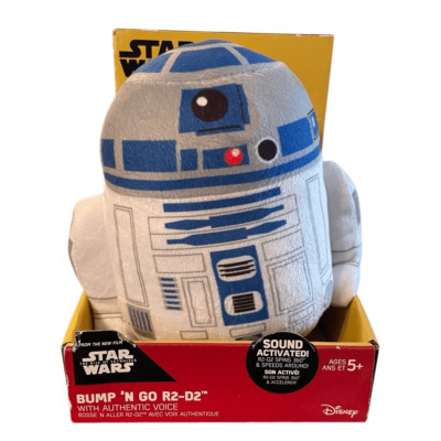 Star Wars Bump-N-Go 9 Inch Action Plush R2-D2 With Authentic Voice | eBay