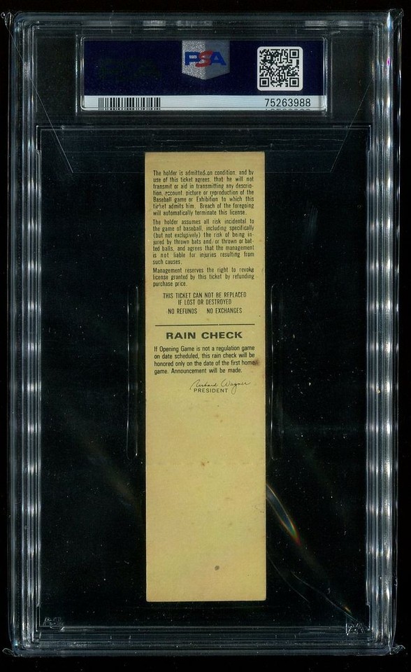 Ryne Sandberg Cubs Debut Full - PSA Ticket 1982 Baseball Chicago Cubs ...