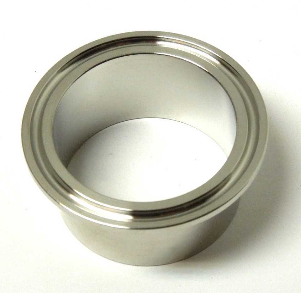 Sanitary 3″ 304 Stainless Long Weld Ferrule Clamp End Dairy Tri Clover ...