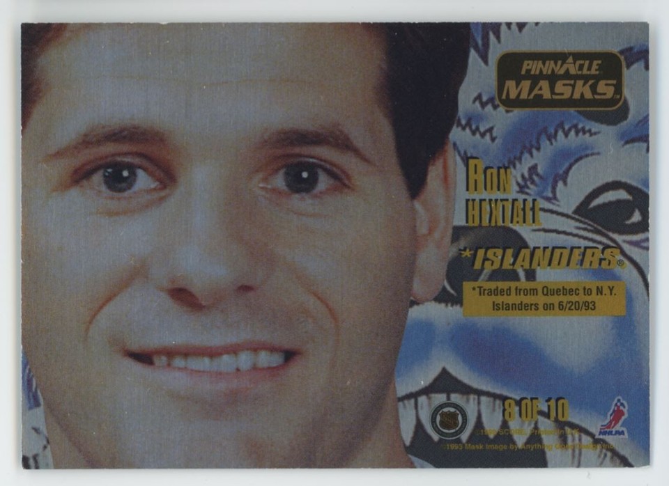 1993-94 Pinnacle Masks Ron Hextall New York Islanders #8 | eBay